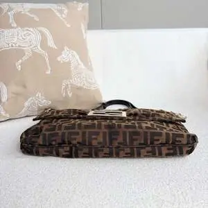 Fendi Monogram Leather Shoulder Bag