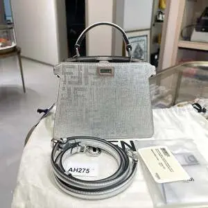 Fendi Crystal Embellished Baguette Bag
