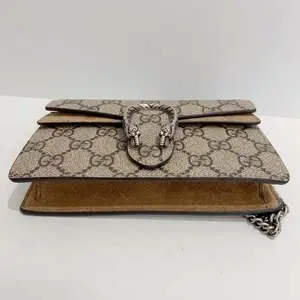 Gucci Monogram Leather Chain Bag - Multicolor