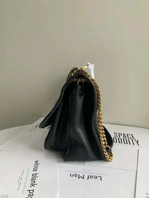 Saint Laurent Leather Shoulder Bag With Chain Strap