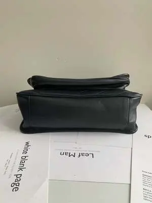 Saint Laurent Leather Shoulder Bag With Chain Strap