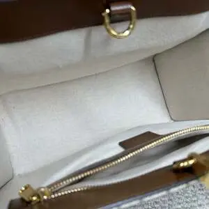 Gucci Monogram Leather Tote Bag
