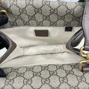 Gucci Monogram Leather Shoulder Bag