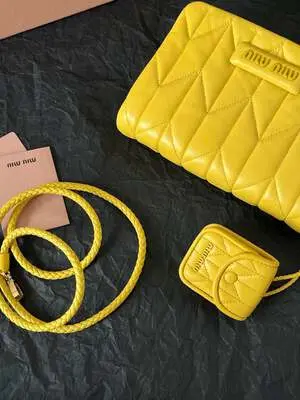 Miu Miu Quilted Leather Bag