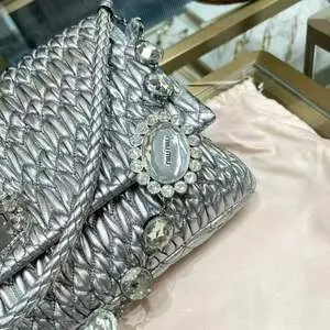 Miu Miu Quilted Leather Shoulder Bag