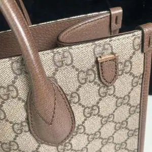 Gucci Monogram Canvas Top Handle Bag