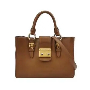 Miu Miu Leather Top Handle Bag - Multicolor