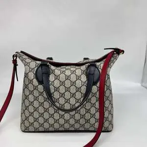 Gucci Monogram Leather Handbag - Multicolor