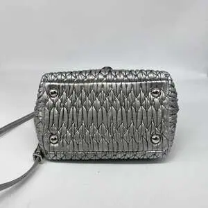 Miu Miu Silver Leather Bag