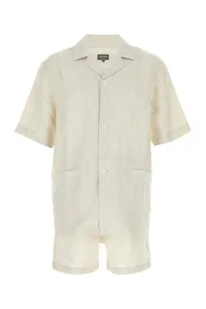 Zegna Embroidered Linen Pyjama - Multicolor