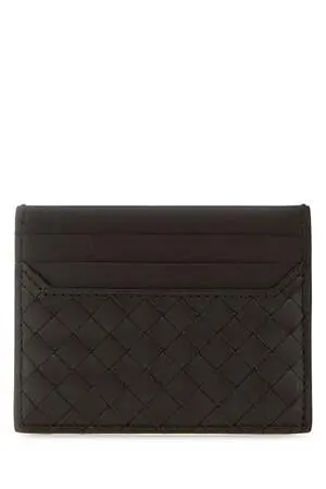 Bottega Veneta Dark Leather Card Holder