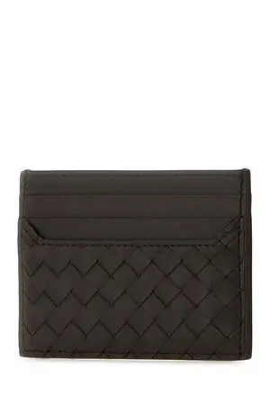 Bottega Veneta Dark Leather Card Holder