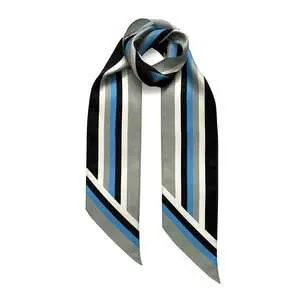 INGMARSON Henley Silk Neck Scarf Twilly - Blue