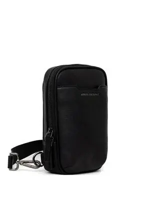 Armani Exchange Pebbled Logo-lettering Belt Bag
