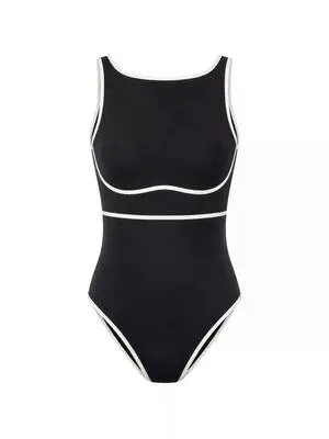 Rip Curl Mirage Fusion Piped Swimsuit - Black