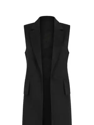 Frank Lyman Notched Lapel Sleeveless Jacket