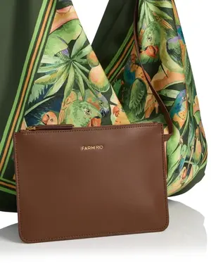 Farm Rio Satin Scarf Medium Bag