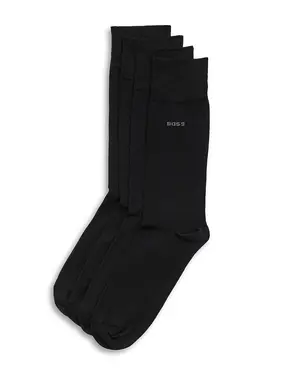 BOSS Tom Crew Socks, Pack Of 2 - Black