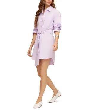 Fifteen Twenty Tatum Ruched Sleeve Shirt Dress