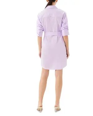 Fifteen Twenty Tatum Ruched Sleeve Shirt Dress