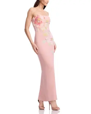 Dress The Population Strapless Embellished Gown
