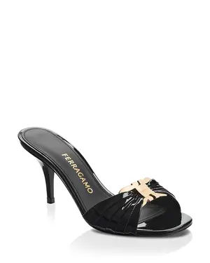 FERRAGAMO Witty 70 Gancini Slide Sandals