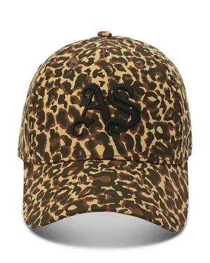 ALLSAINTS Gothic Leopard Print Baseball Cap