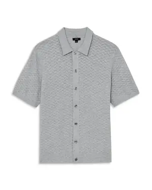 REISS Phoenix Textured Geo Pattern Shirt