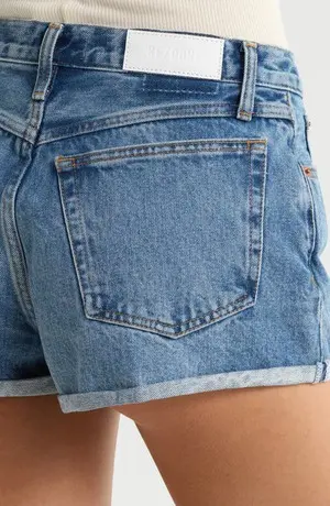 RE/DONE Daisy Cuffed Denim Shorts