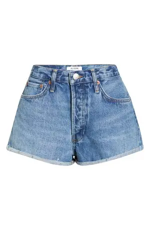 RE/DONE Daisy Cuffed Denim Shorts