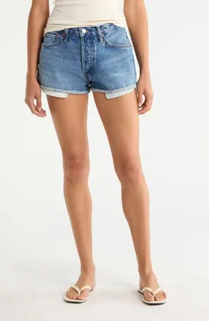 RE/DONE Daisy Cuffed Denim Shorts - Day Tripper