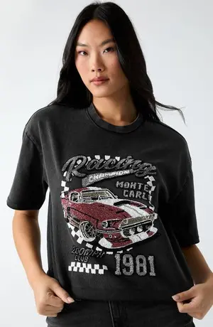 Guess Beaded Race Car T-shirt