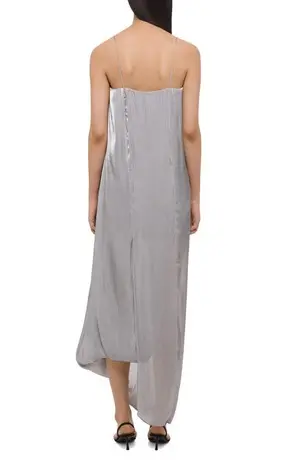 Helmut Lang Fluid Asymmetric Hem Maxi Dress