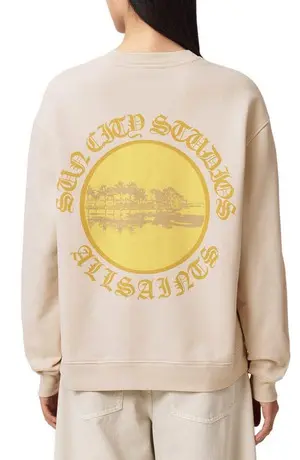 ALLSAINTS Sun City Etta Graphic Sweatshirt