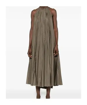 Max Mara Sleeveless Pleated Dress