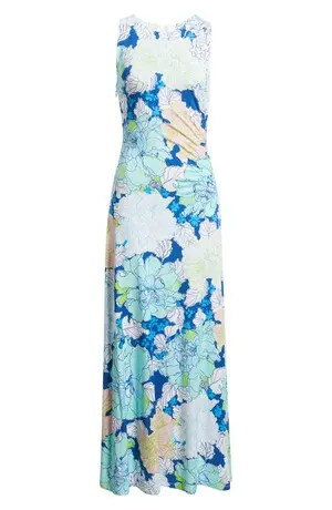 Lilly Pulitzer® Carolita Ruched Sleeveless Maxi Dress