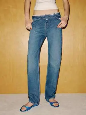 REFORMATION Foster Jean Low-rise Straight Leg Denim