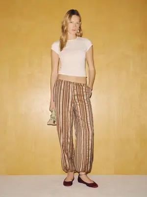 REFORMATION James Tie Pant - Brown