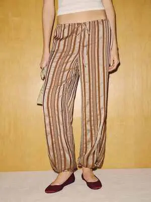 REFORMATION James Tie Pant - Brown