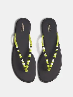 REFORMATION Geffen Sandal - Green