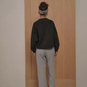 REEBOK Round Neck Knitted Loose Casual Pullover Sweatshirt