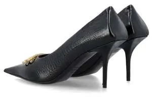 Balenciaga Square Knife Bb Croc-effect Leather Pumps