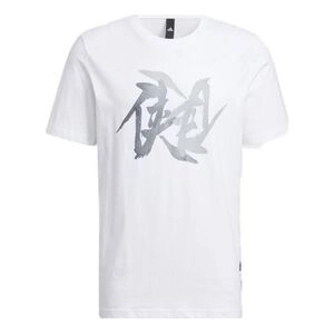 Adidas Wj T Gfx Martial Arts Series Word Printing Round Neck Short Sleeve White T-shirt - Default Color