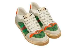 Gucci Screener Sneakers - White/green/gum