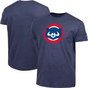 Champion Chicago Cubs Cooperstown Logo Tri-blend T-shirt - Navy