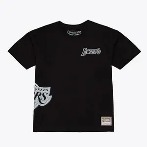 Mitchell & Ness Los Angeles Lakers Chrome Heritage T-shirt - Black