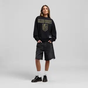 Mitchell & Ness Vegas Golden Knights Core Oversized Sweatshirt - Black