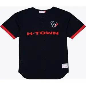 Mitchell & Ness Houston Texans Head Coach Mesh Full-button Jersey - Navy