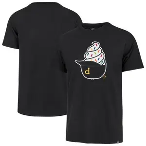'47 Pittsburgh Pirates Ice Cream Helmet Franklin T-shirt - Black
