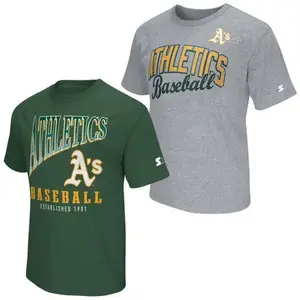 STARTER Heather Gray Athletics Two-pack T-shirt Set - Green